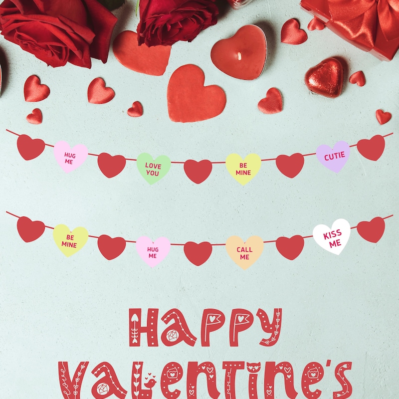 Valentine Day Banner - Etsy