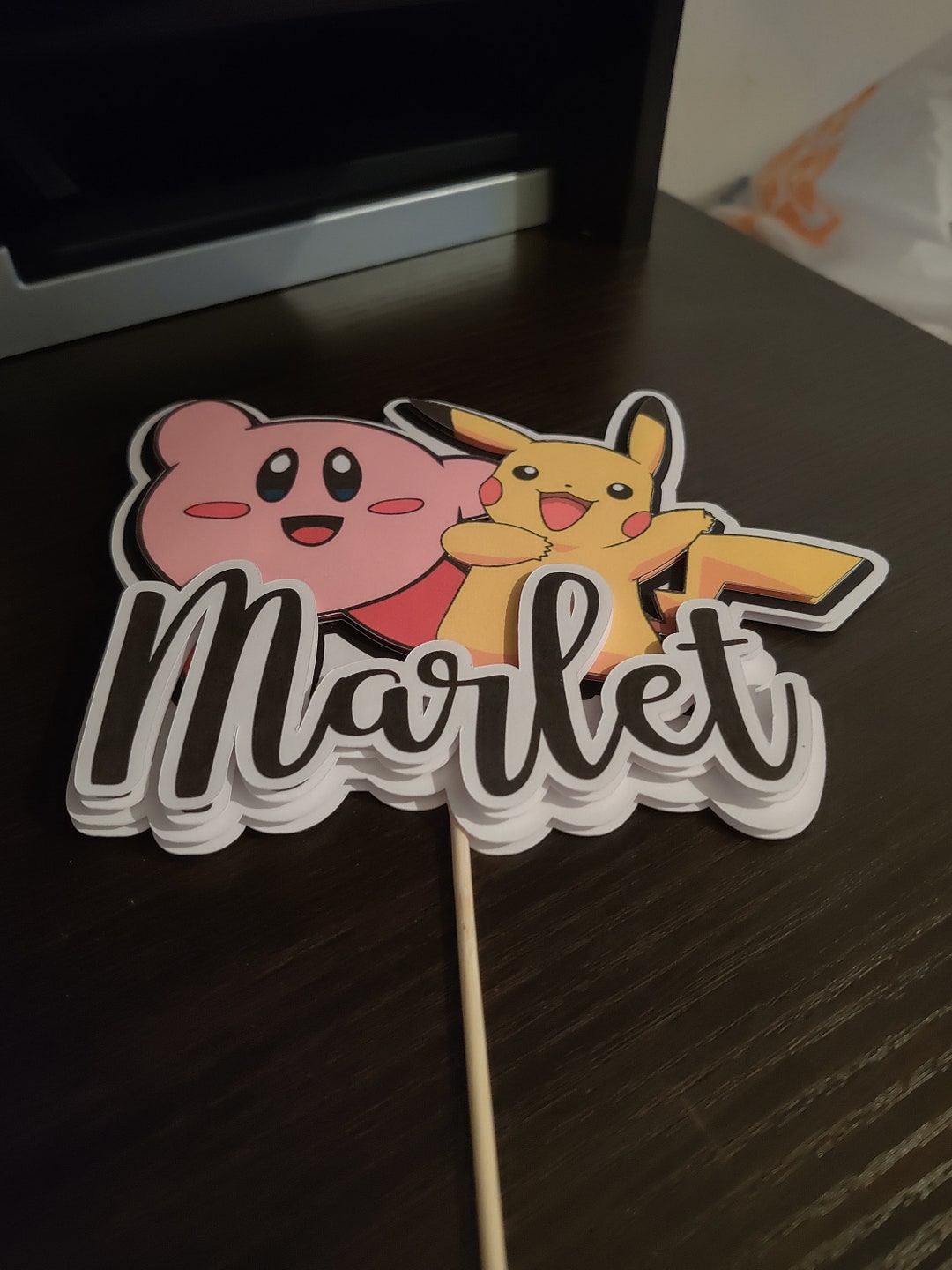 Custom Cake Topper, Pokemon Cake Topper, Happy Birthday Cake Toppers ...