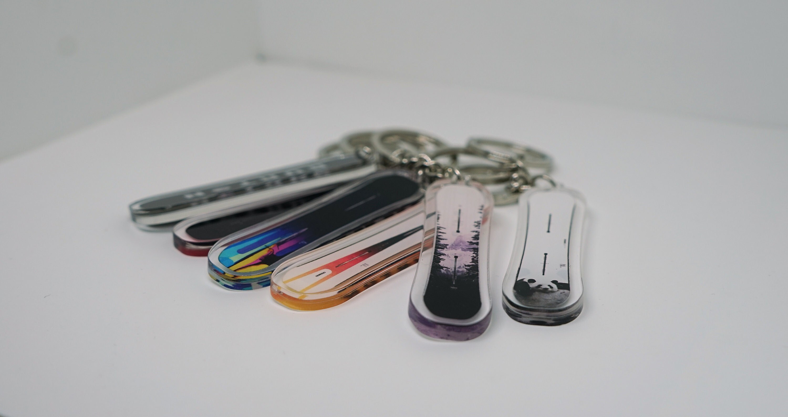 Handmade 3D Snowboard Burton-inspired Keychain - Miniature Winter ...