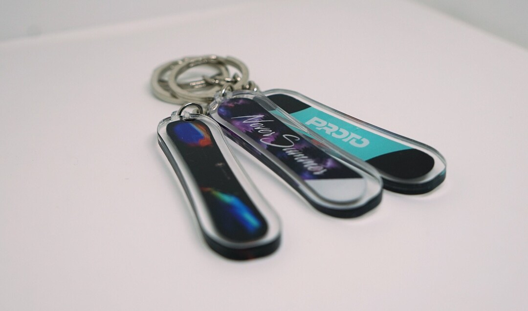 Handmade 3D Snowboard Never Summer-inspired Keychain - Miniature Winter ...