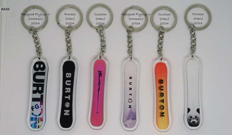 Handmade 3D Snowboard Burton-inspired Keychain - Miniature Winter ...