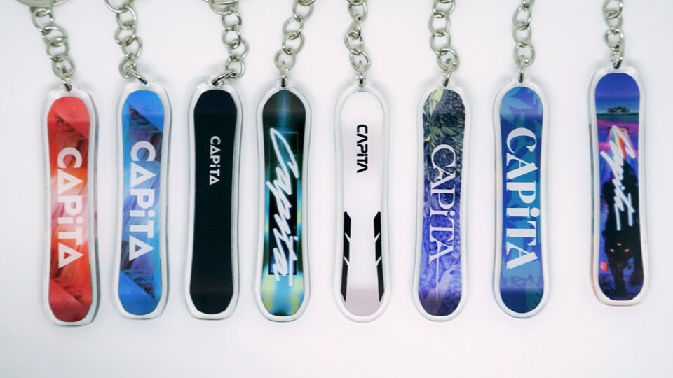 Handmade 3D Snowboard Capita-inspired Keychain - Miniature Winter ...