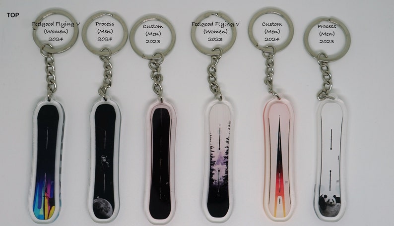 Handmade 3D Snowboard Burton-inspired Keychain - Miniature Winter ...