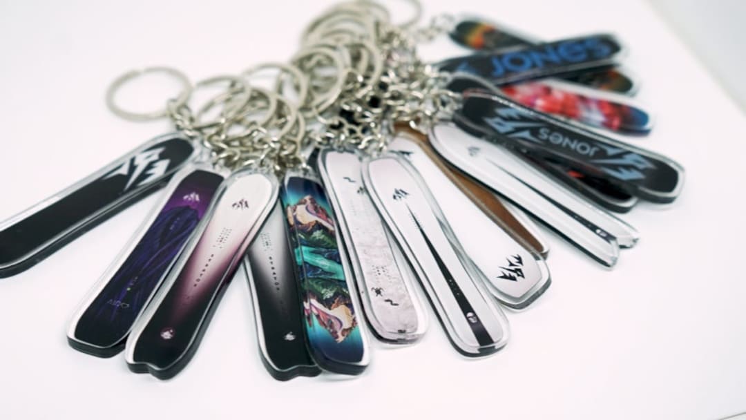 Handmade 3D Snowboard Jones-inspired Keychain - Miniature Winter Sports ...