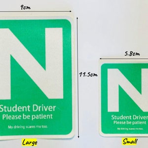 New Driver Sign Sticker / N Sign / New Driver / New Rider / New Skier ...