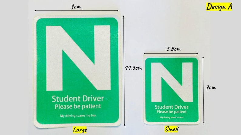 New Driver Sign Sticker / N Sign / New Driver / New Rider / New Skier ...