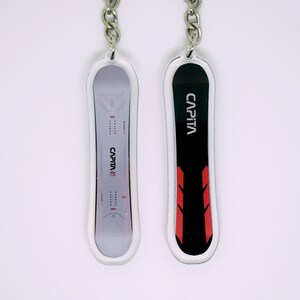 Handmade 3D Snowboard Capita-inspired Keychain - Miniature Winter ...