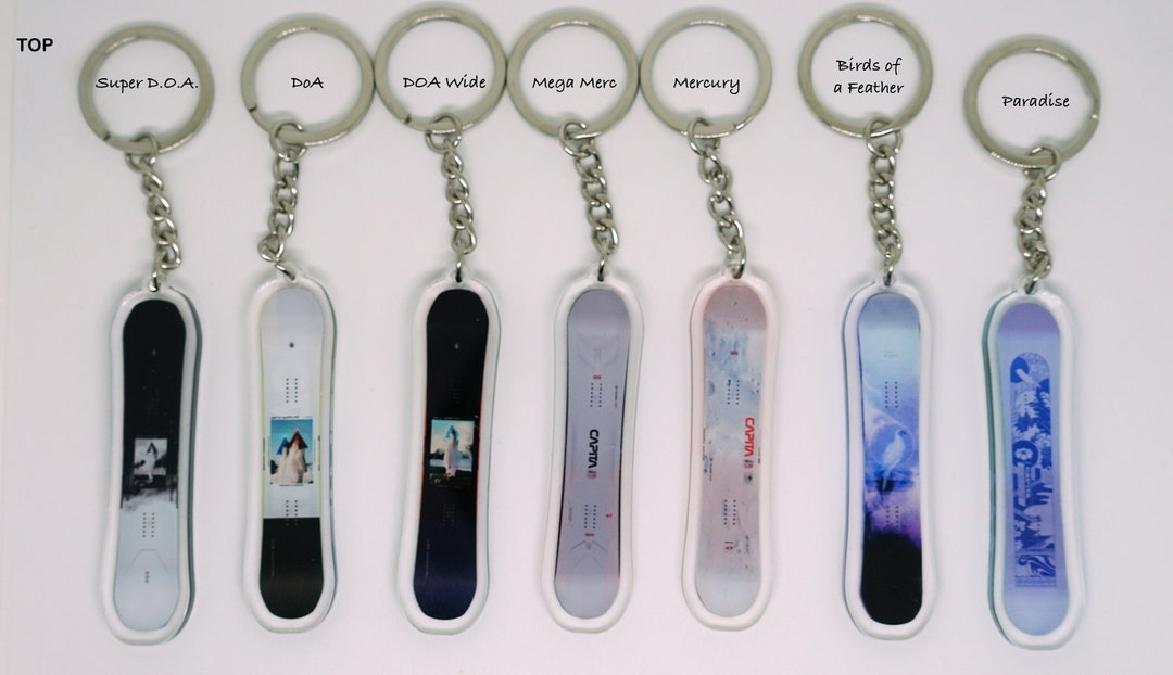 Handmade 3D Snowboard Capita-inspired Keychain - Miniature Winter ...