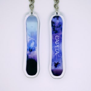 Handmade 3D Snowboard Capita-inspired Keychain - Miniature Winter ...