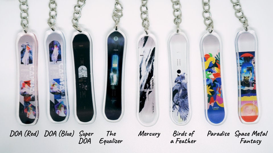 Handmade 3D Snowboard Capita-inspired Keychain - Miniature Winter ...