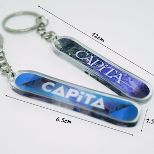 Handmade 3D Snowboard Capita-inspired Keychain - Miniature Winter ...