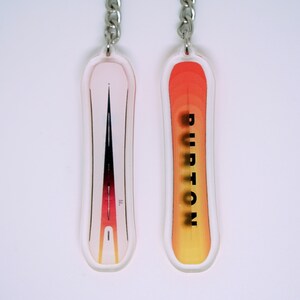 Handmade 3D Snowboard Burton-inspired Keychain - Miniature Winter ...