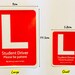 New Driver Sign Sticker / N Sign / New Driver / New Rider / New Skier ...