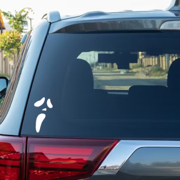 Ghostface Window Decal - Etsy