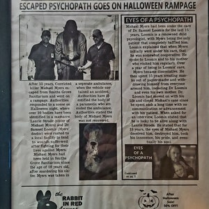 Framed Halloween 2007 Themed Newspaper Article - Etsy