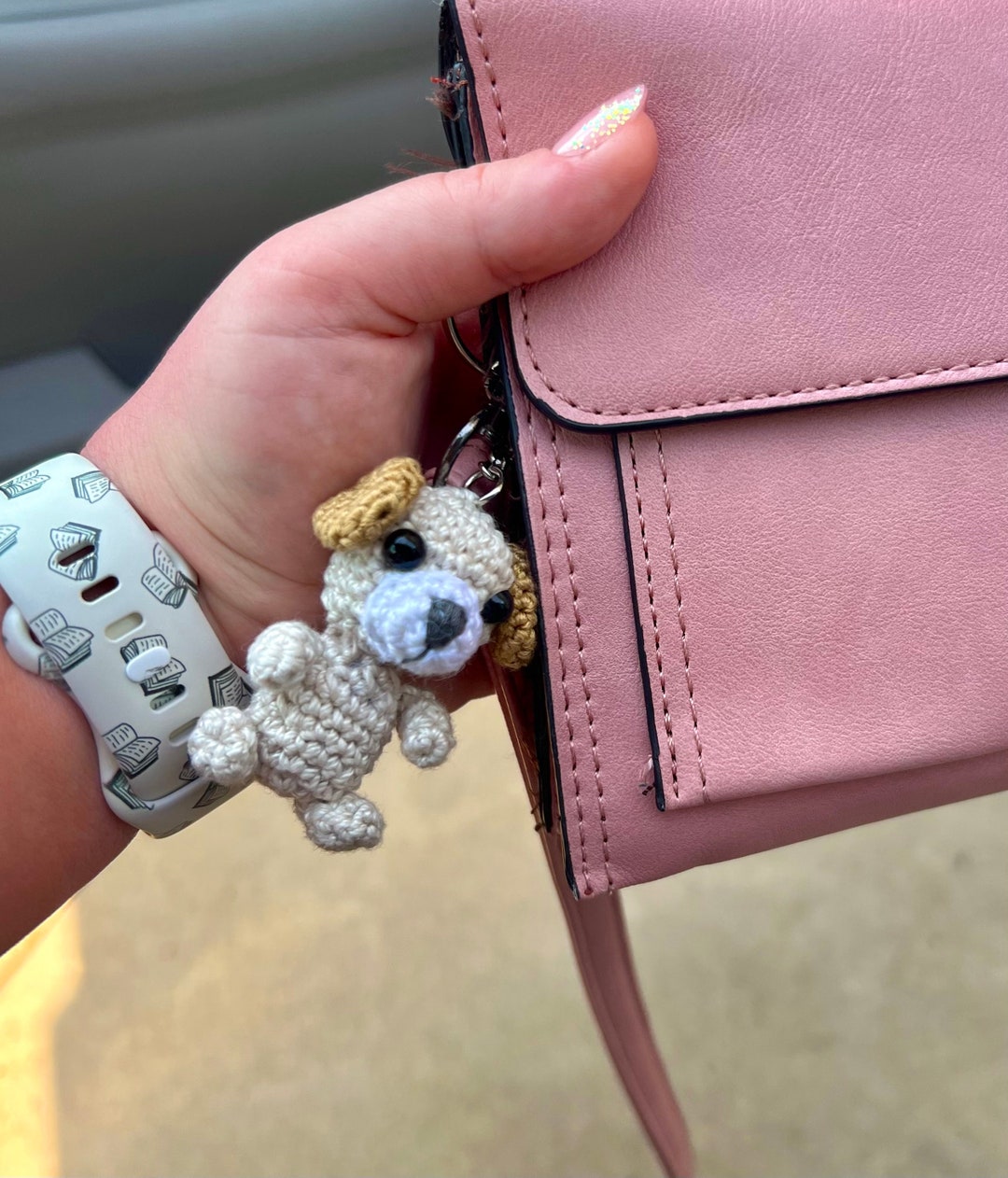 Custom Crochet Dog Keychain - Etsy