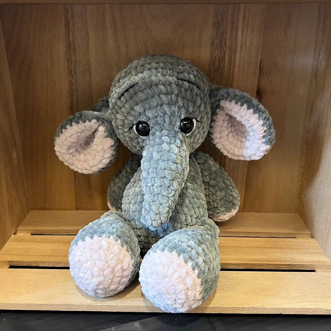 Crochet Pick Your Colors Elephant Plush - Etsy