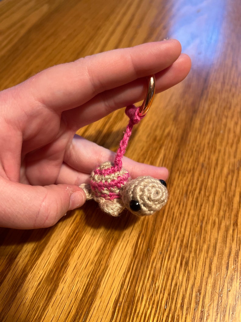 Turtle Crochet Keychains - Etsy