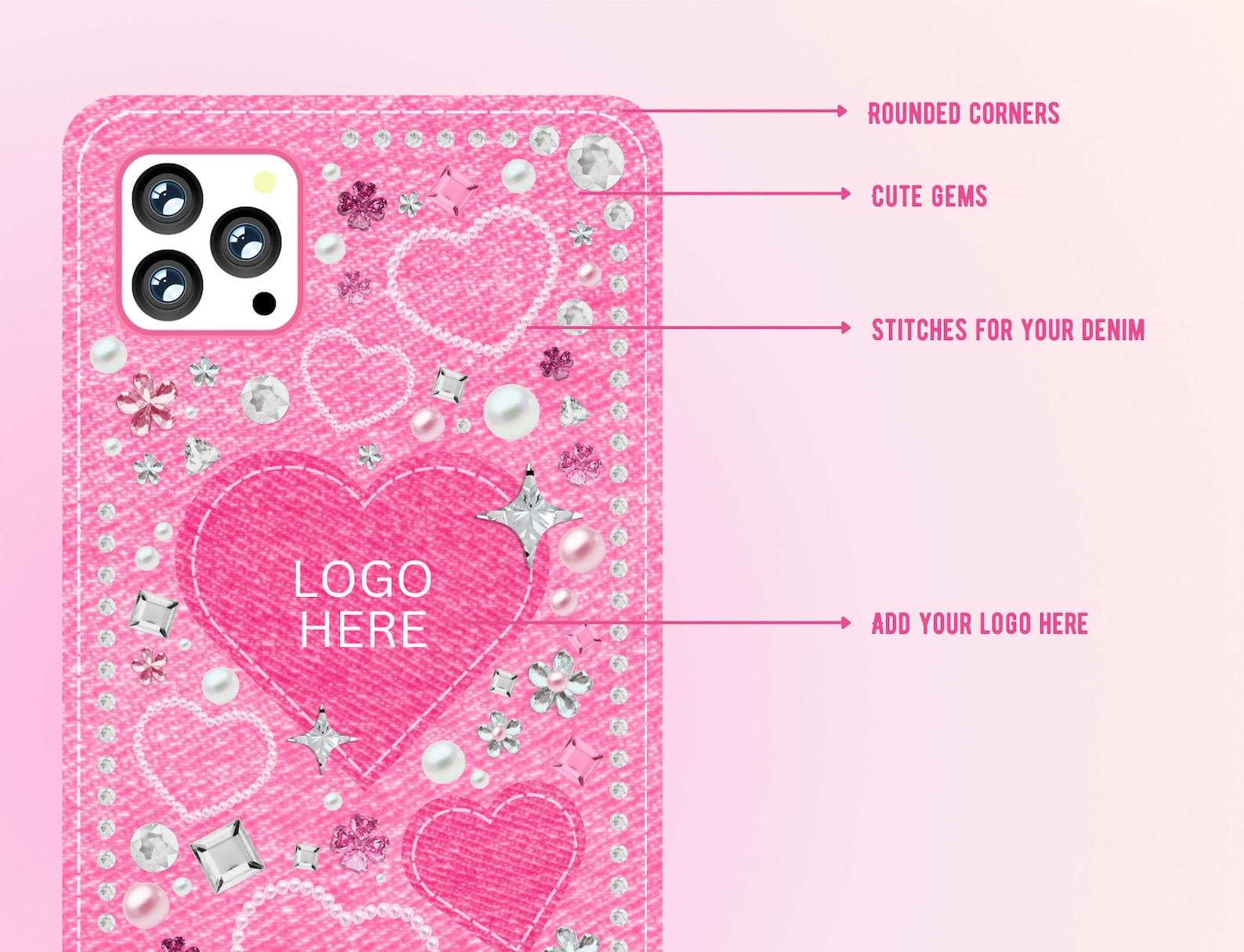 Editable Pink Business Card Template, Y2K Mobile Phone Card, QR Code ...