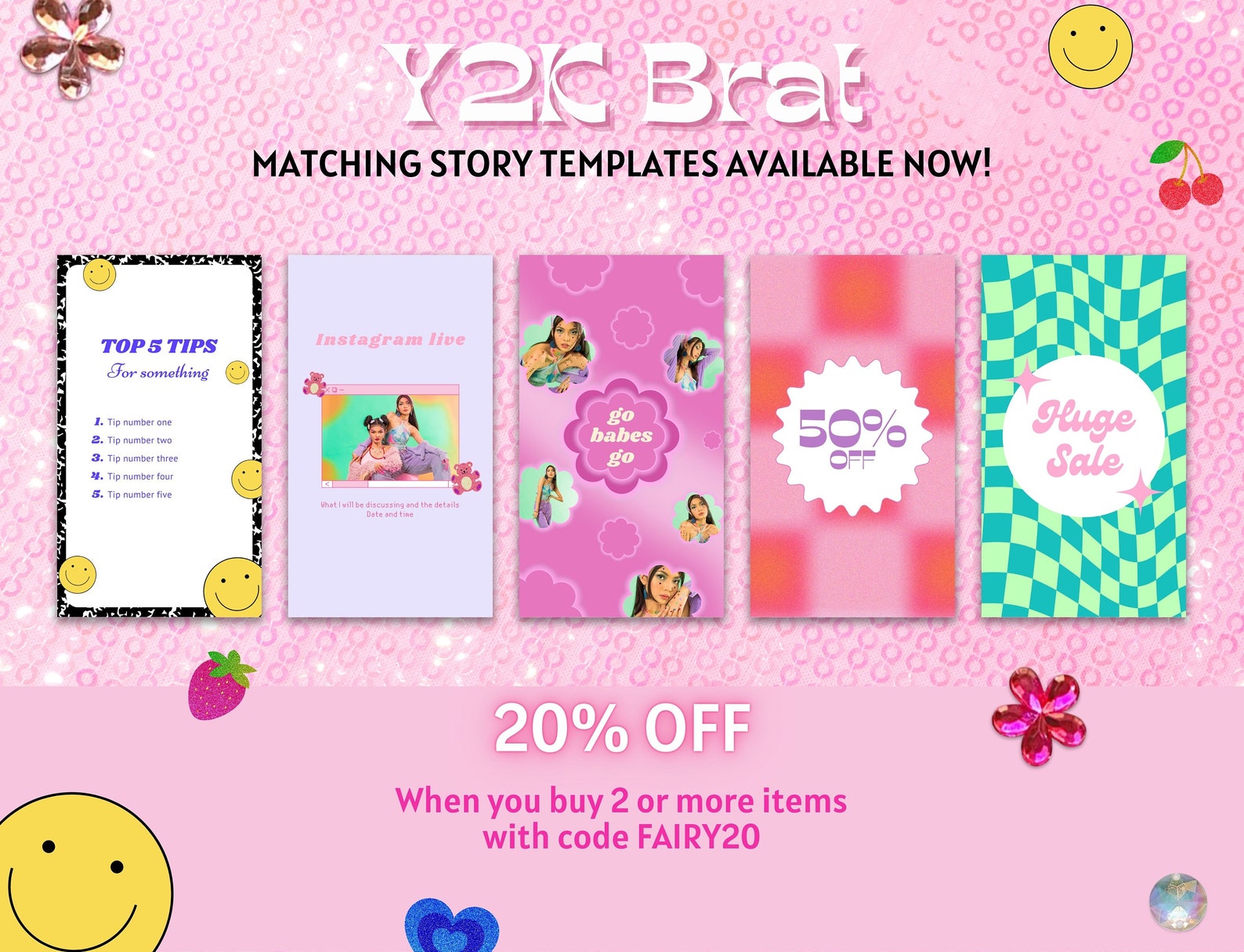 Y2K Instagram Template Instagram Y2K Quotes Y2K Instagram - Etsy