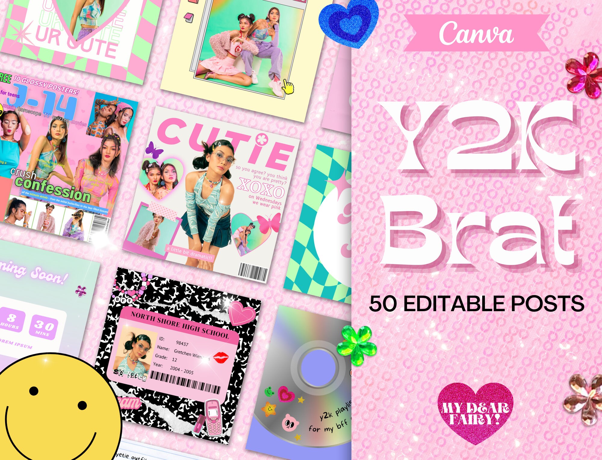 Y2K Instagram Template Instagram Y2K Quotes Y2K Instagram - Etsy