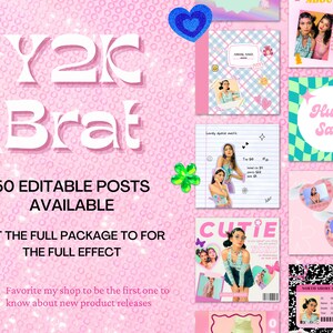 Y2K Instagram Story Templates, Retro Canva Designs (digital Download ...