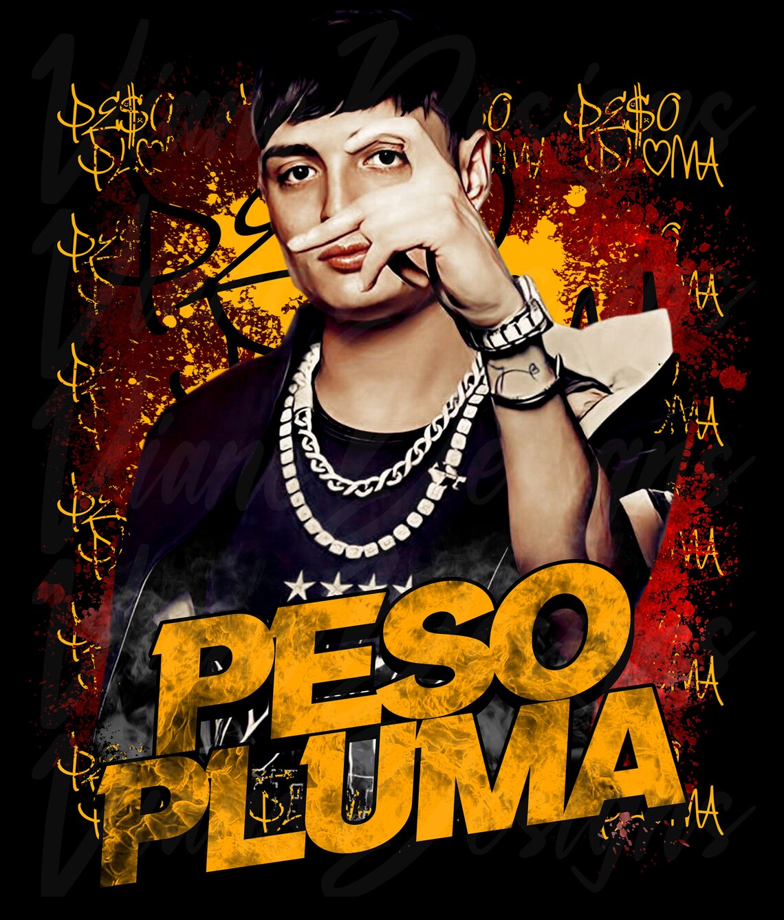 Peso Pluma Png Digital Download File Sublimation, Peso Pluma PNG, Peso ...