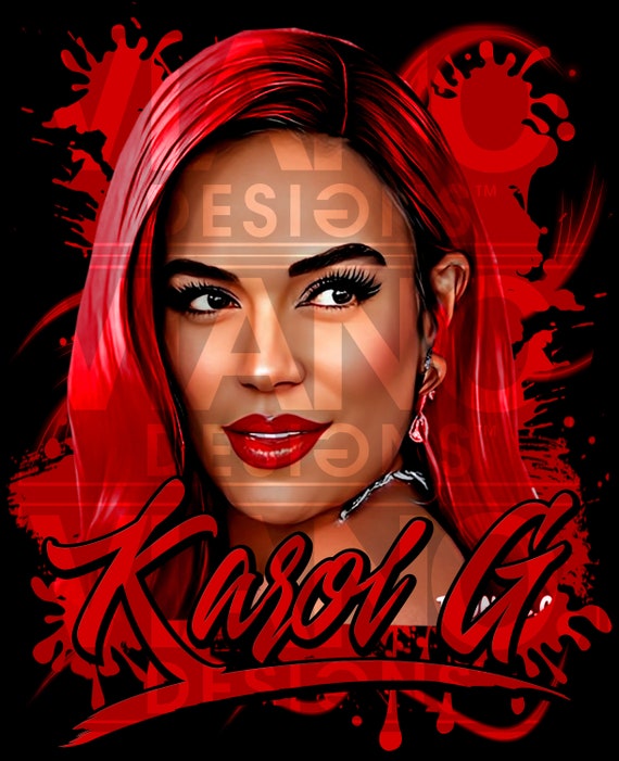Karol G Red Hair Png Descarga Digital Sublimación de Archivos - Etsy España