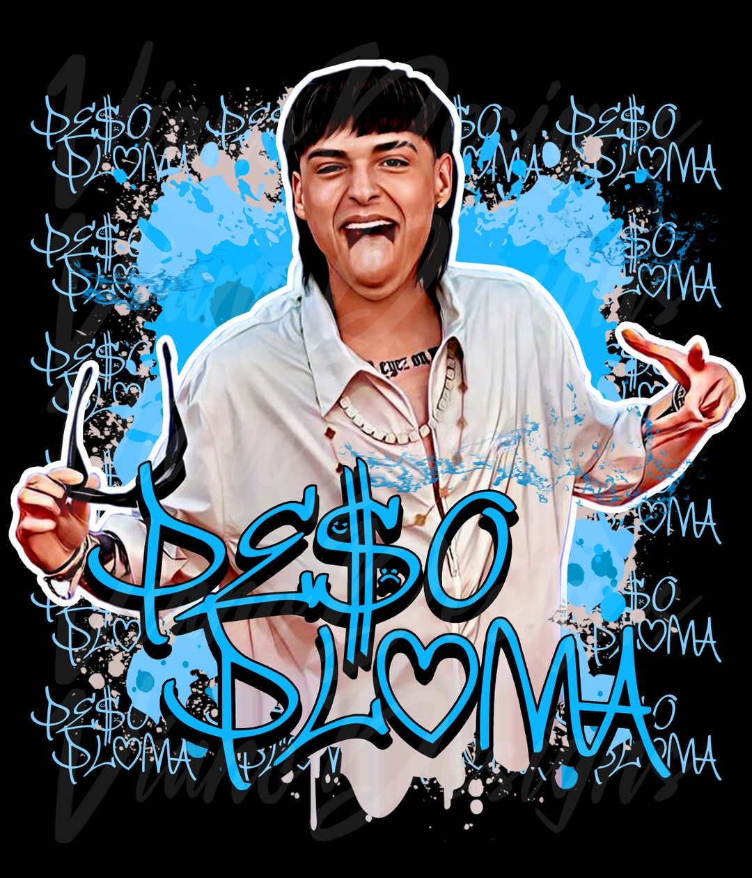 Peso Pluma Png Digital Download File Sublimation, Peso Pluma PNG, Peso ...