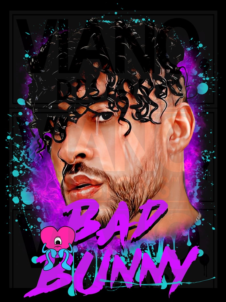 Bad Bunny DTF, Bad Bunny Png Descarga Digital Sublimación de Archivos ...