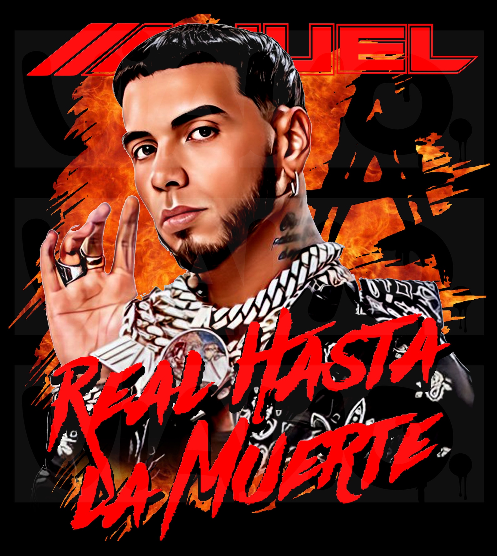 Anuel Aa Png Digital Download File Sublimation, Anuel Aa PNG, Anuel Aa ...