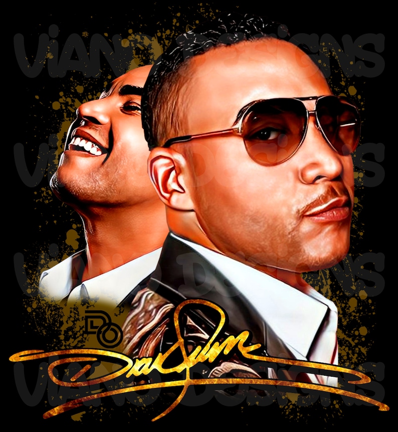 Don Omar DTF, Don Omar Png Digital Download File Sublimation, Don Omar ...