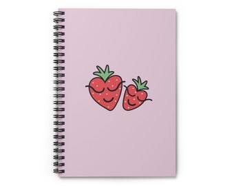 Strawberry Notebook - Etsy