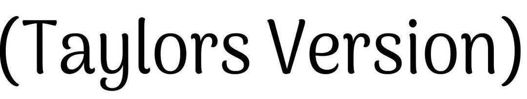 Taylor's Version .svg File - Etsy