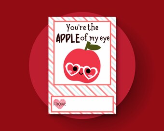 Fruit by the Foot Ruler Classroom Valentines Day Cards for Kids School ...