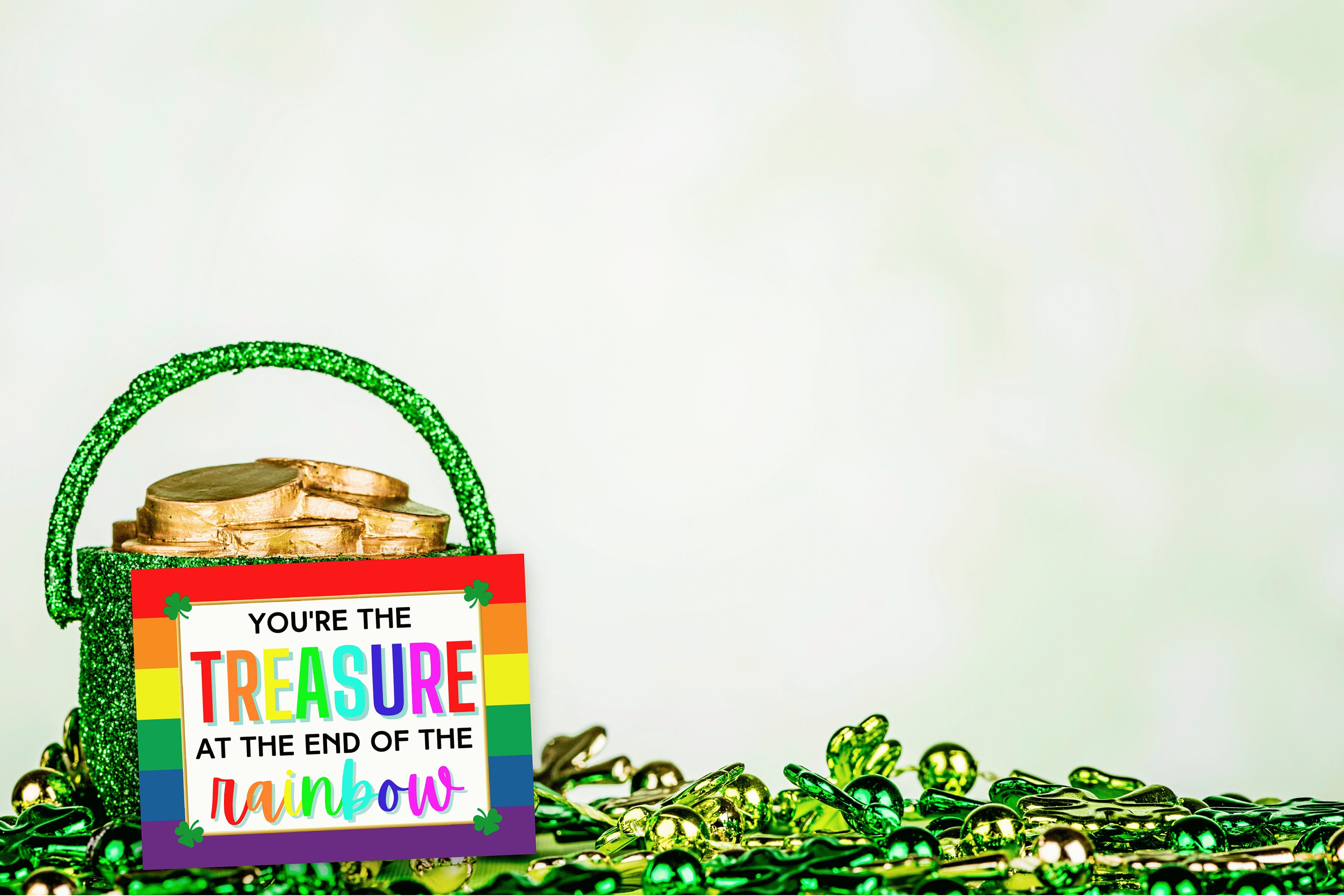 St. Patrick's Day Cards, Printable Rainbow Cards, Cards for Kids ...