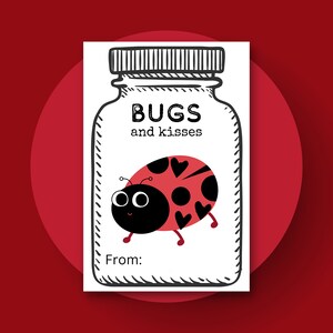 Printable Bug Valentine's Day Cards | Kids Valentines | Valentine Cards ...