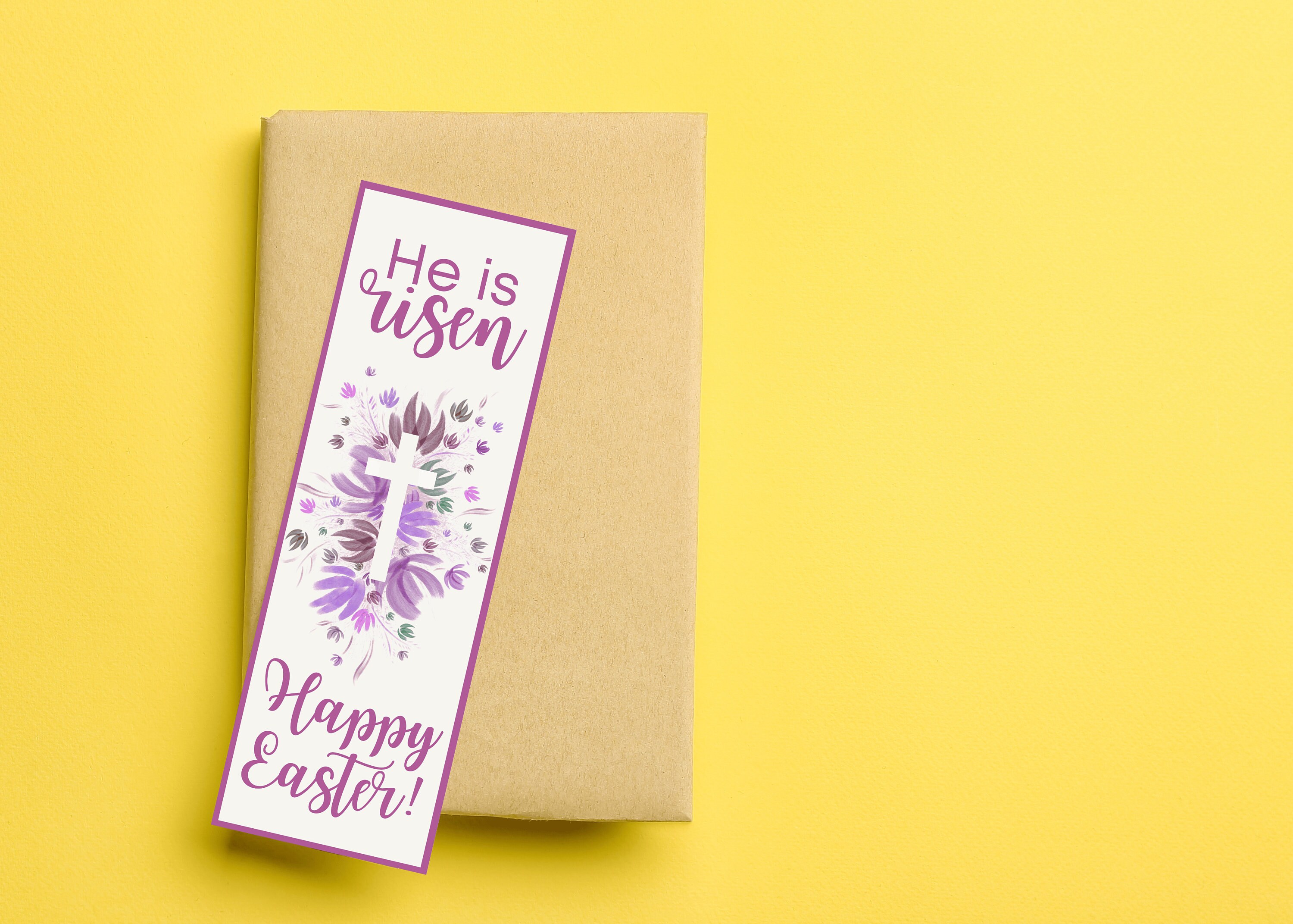 Printable Easter Bookmarks, He is Risen Easter Gift, Religious Easter ...