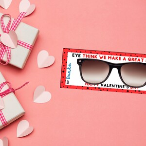 Printable Glasses Valentine Cards | Glasses Themed Valentines ...