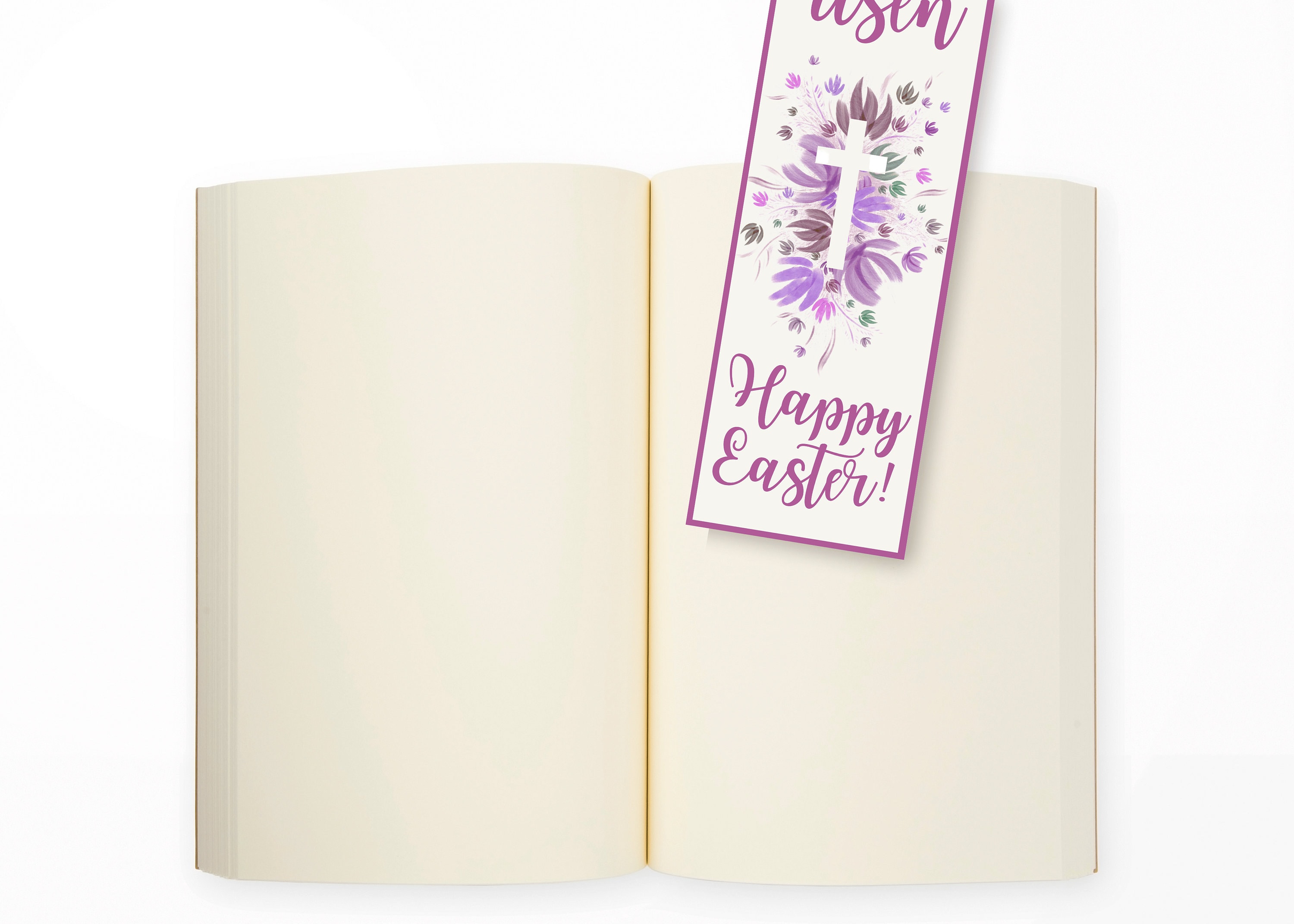 Printable Easter Bookmarks, He is Risen Easter Gift, Religious Easter ...