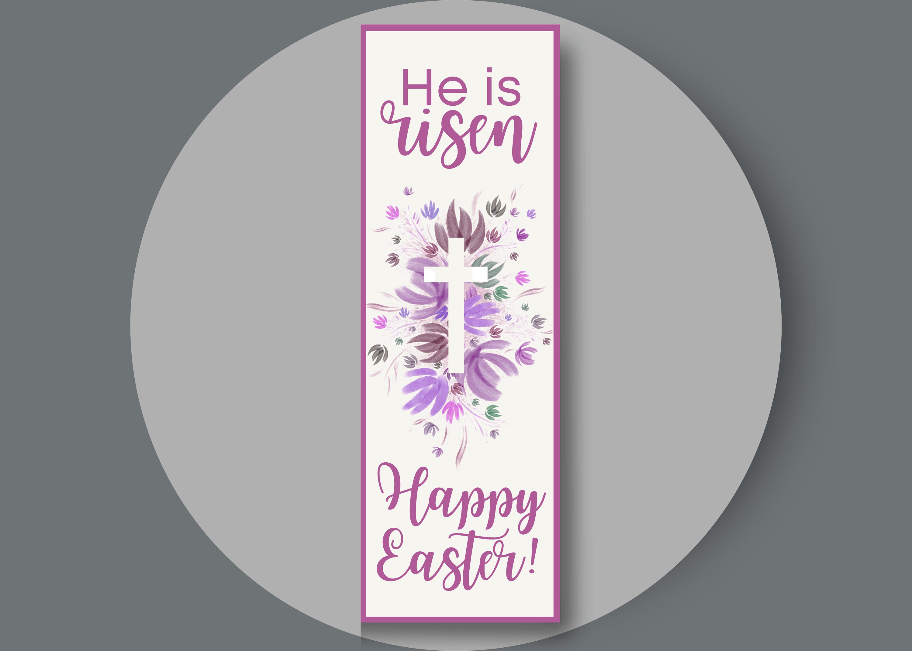 Printable Easter Bookmarks, He is Risen Easter Gift, Religious Easter ...