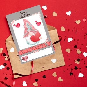 Printable Gnome Themed Valentine's Day Cards | Set of Eight Cards ...