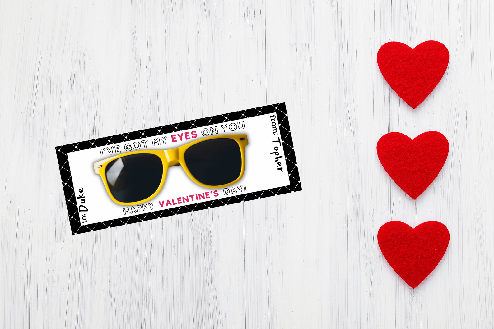 Printable Glasses Valentine Cards Glasses Themed Valentines Classroom ...