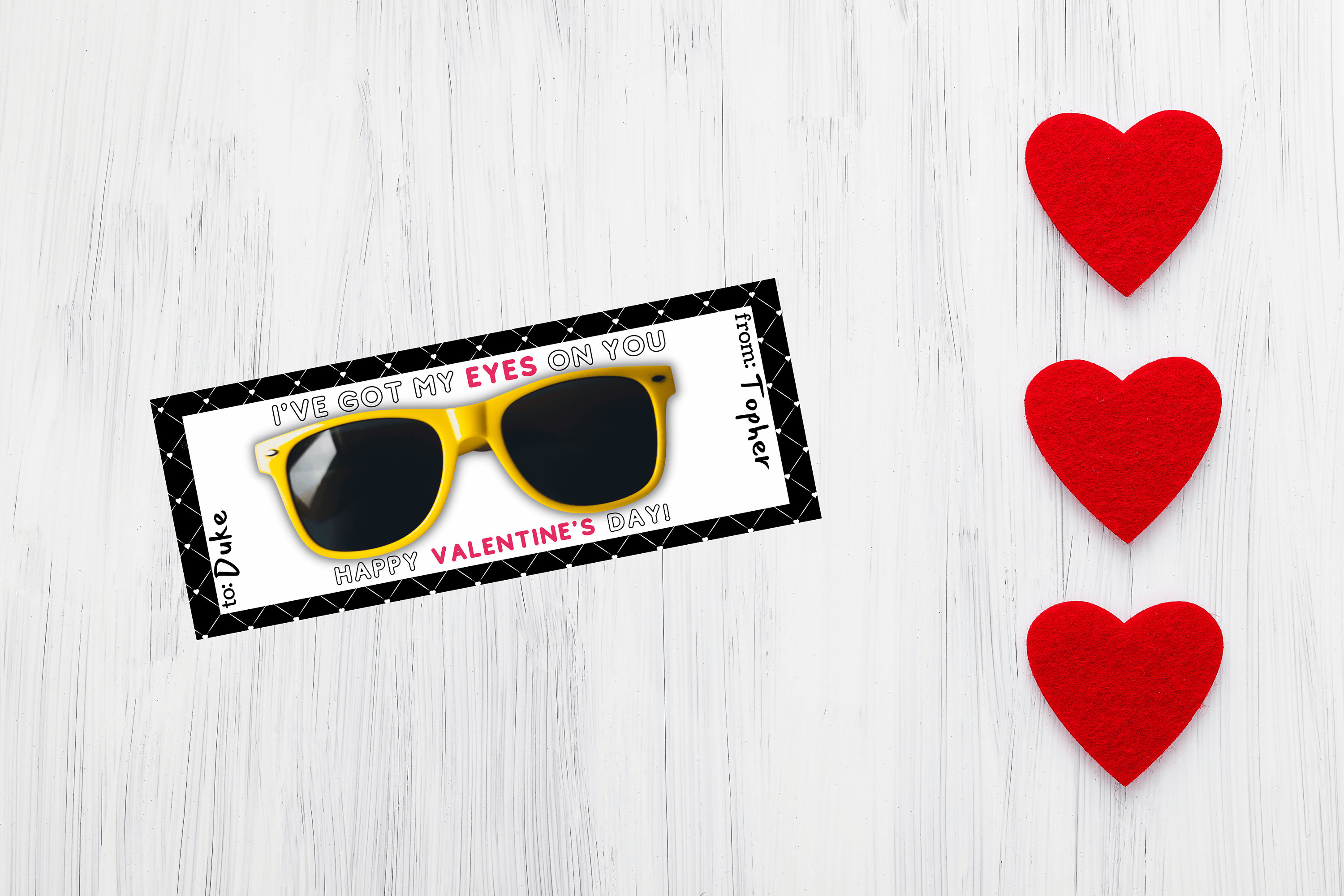 Printable Glasses Valentine Cards | Glasses Themed Valentines ...