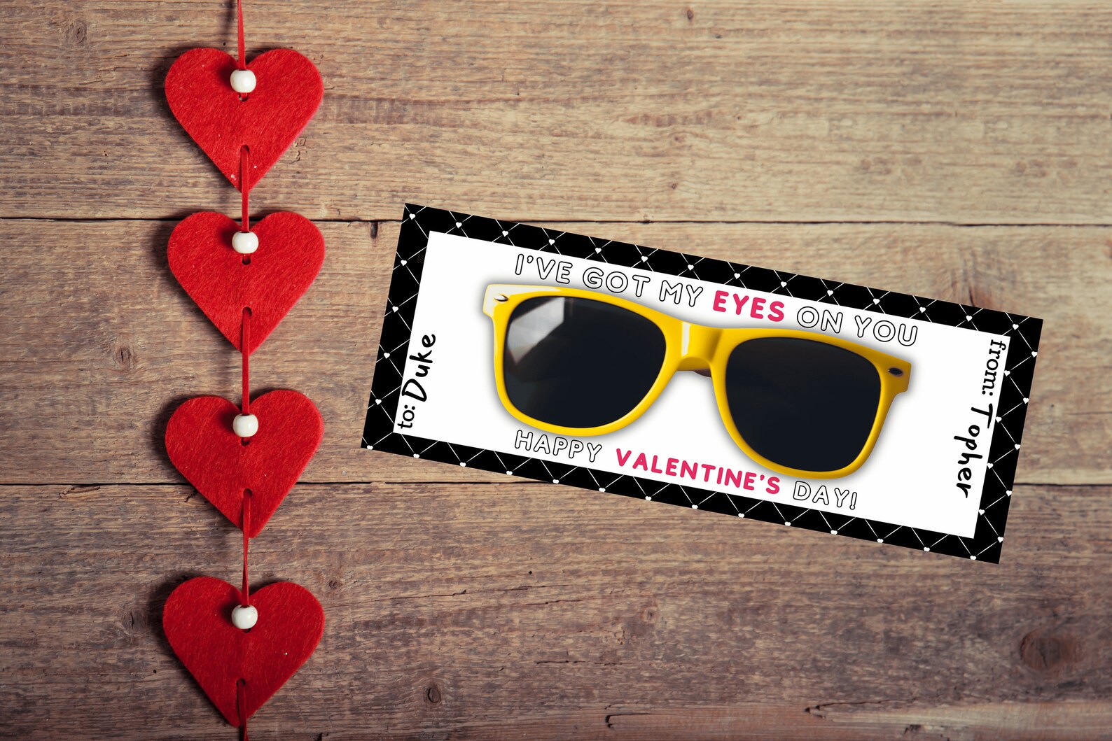 Printable Glasses Valentine Cards Glasses Themed Valentines Classroom ...