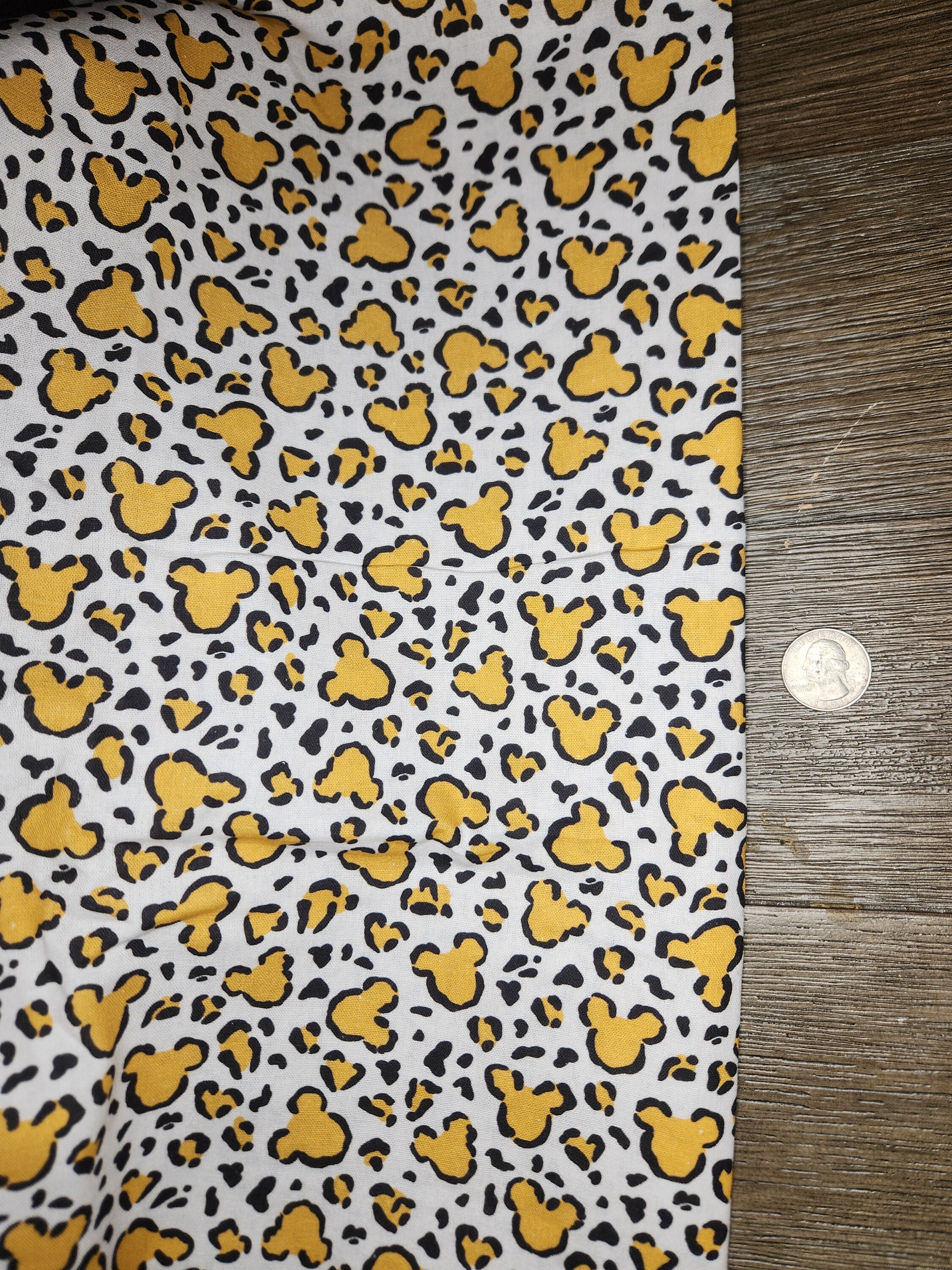 Disney Mickey Cheetah, Full Yard - Etsy