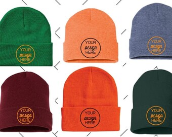 Embroidered Beanie Custom Logo - Etsy