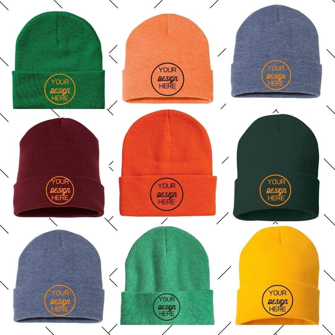 Design Your Own Custom Beanie, Personalized Beanie With Your Text/logo ...