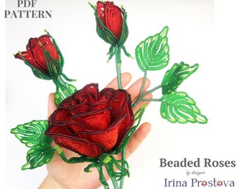 Rose Beading Pattern | Etsy