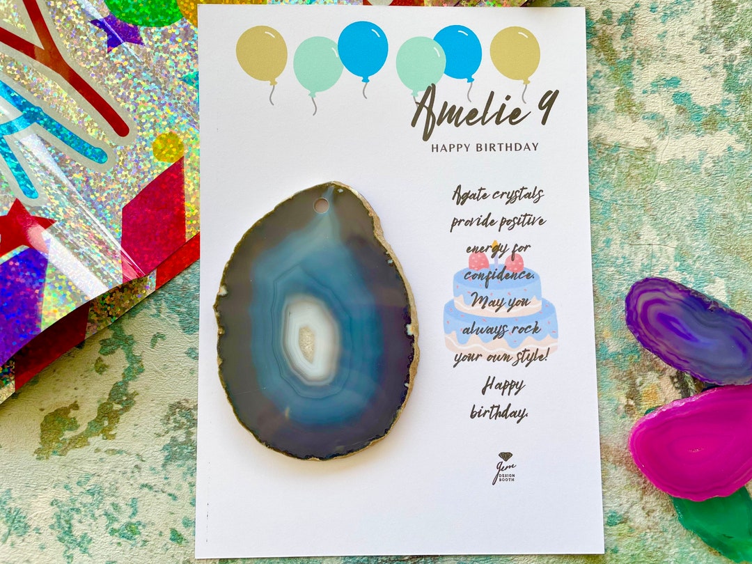 Special Birthday Card, Personalised Birthday Card, Crystal Gifts for ...